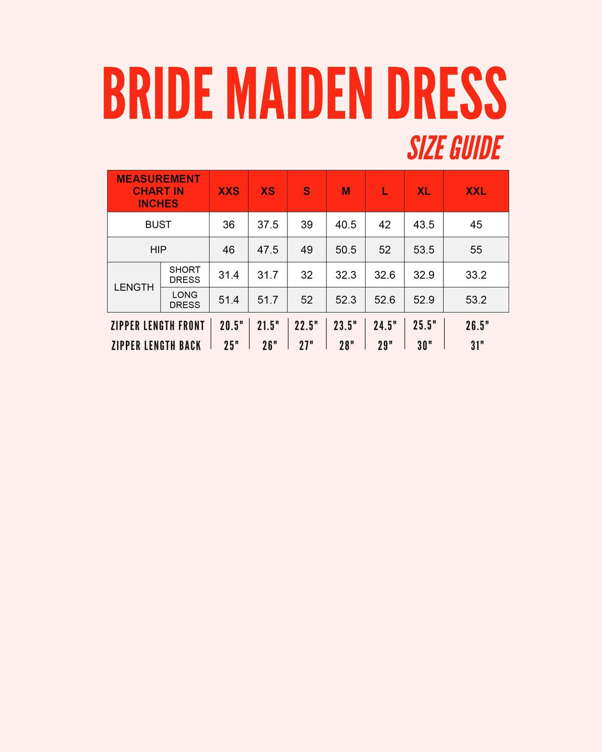Bride Maiden Dress Pattern